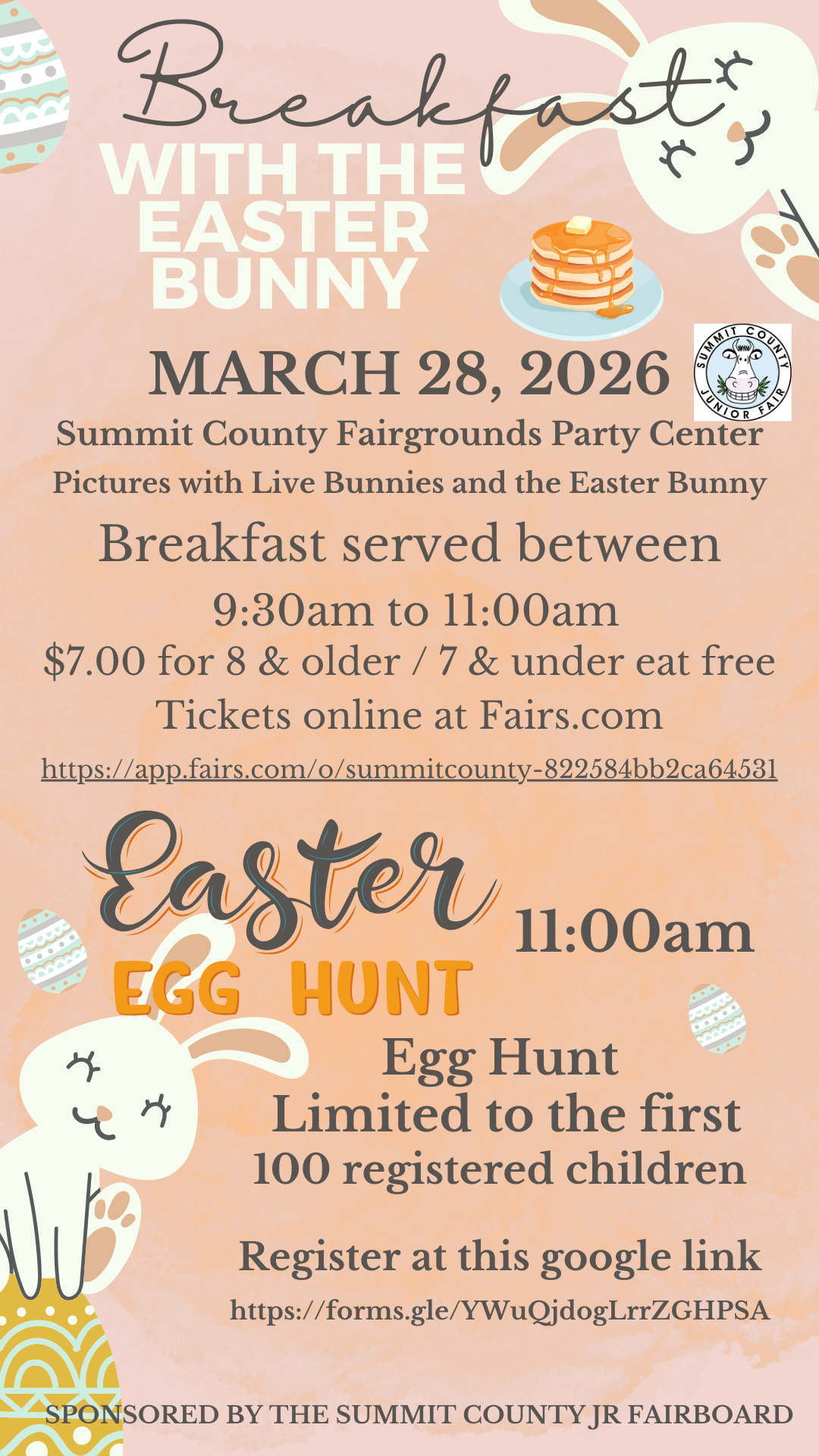 SCHEDULE OF EVENTS – SUMMIT COUNTY FAIRGROUDS